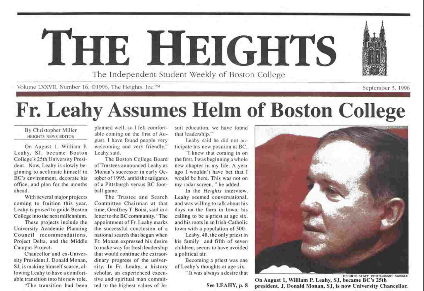 How BC Doubled Its Property Under Leahy's Presidency